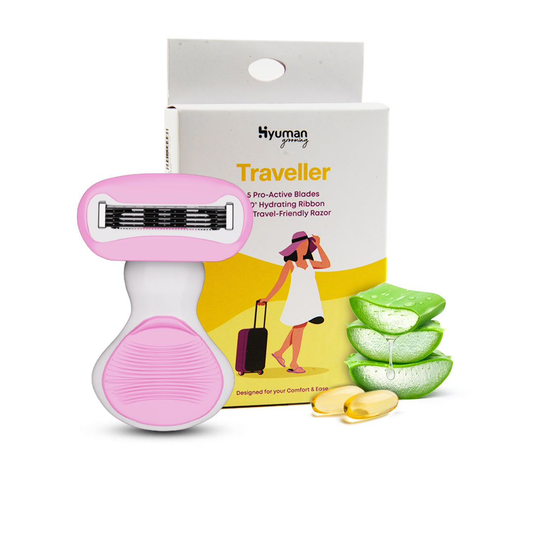 Hyuman Traveller Body Shaving Razor for women |Free Razor case | Trave