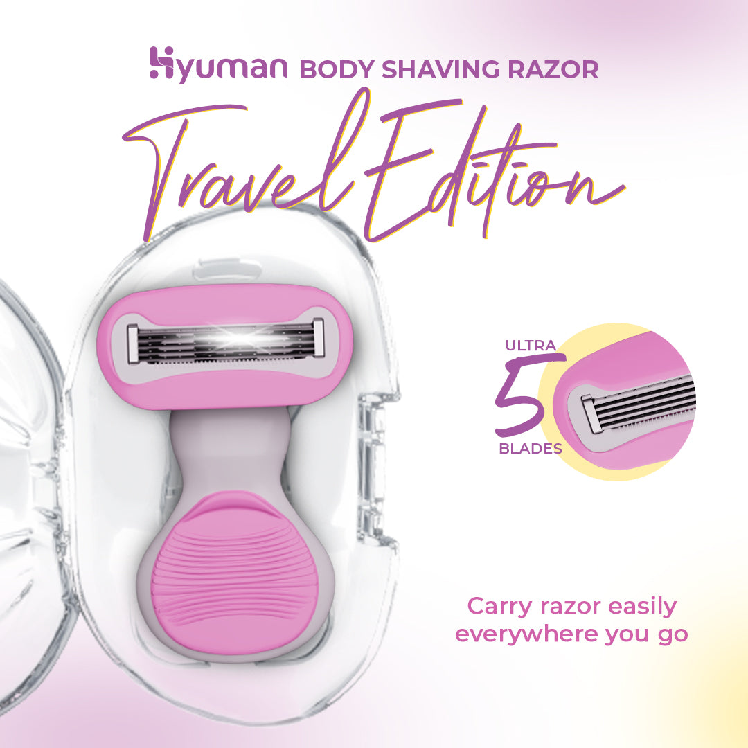Hyuman Traveller Body Shaving Razor for women |Free Razor case | Trave