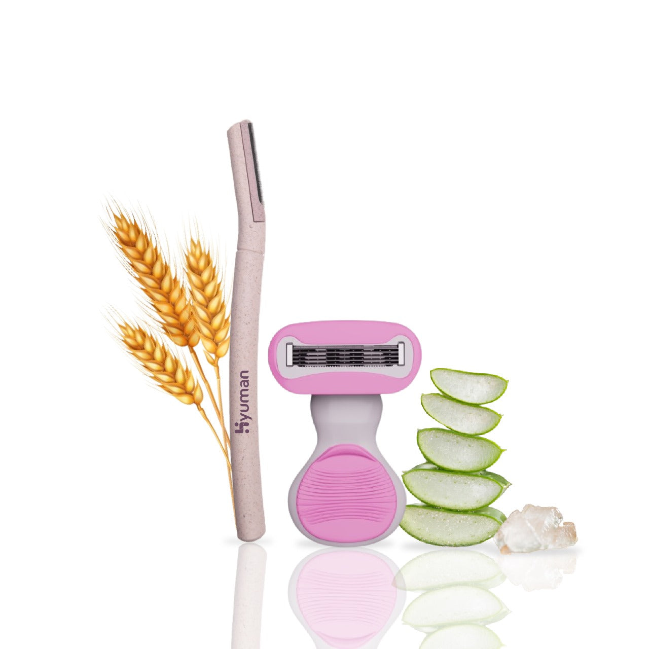 Combo pack of 1 Traveller Body Razor + 1 Face Razor for women – Hyuman